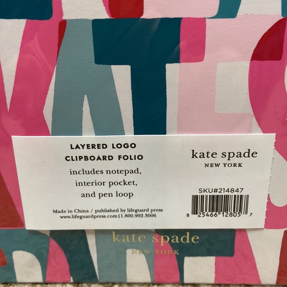 kate spade | Office | Kate Spade Layered Logo Clipboard Folio | Poshmark